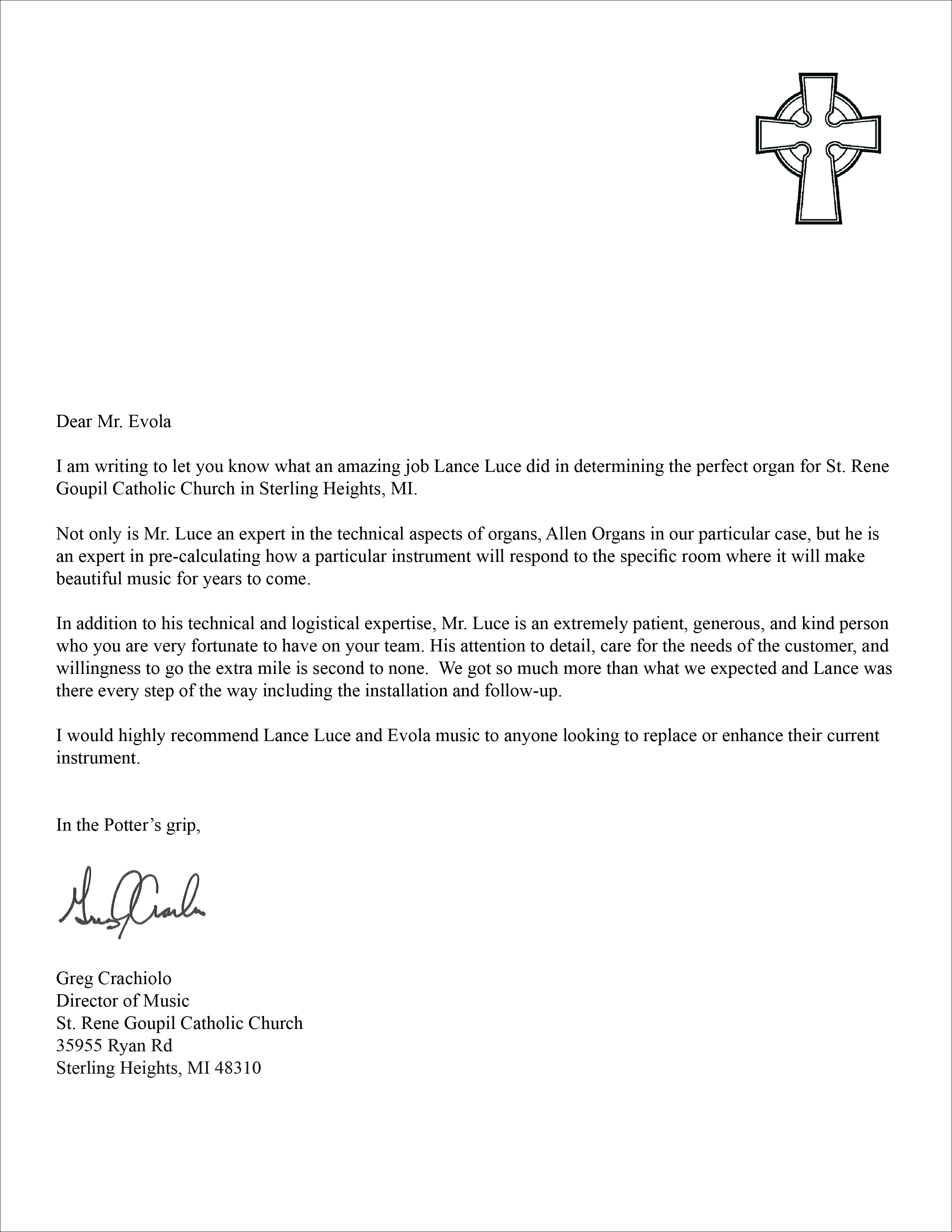 Allen Organ Installations St. Rene Goupil Catholic Church,Sterling ...